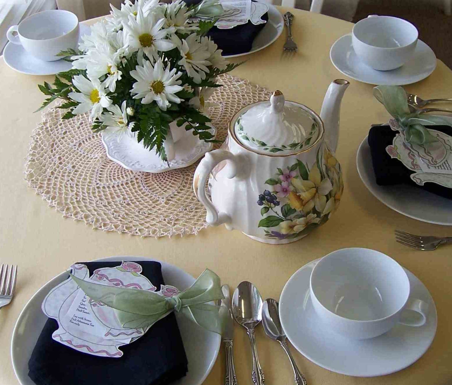 Yellow Afternoon Tea Party - Bluejean Corner